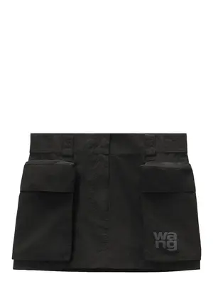 Alexander Wang Cargo Mini Skirt - Black