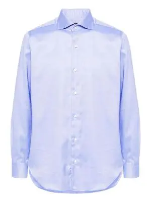 BARBA NAPOLI Cotton Shirt - Blue