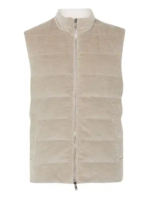Eleventy Reversible Gilet - Green