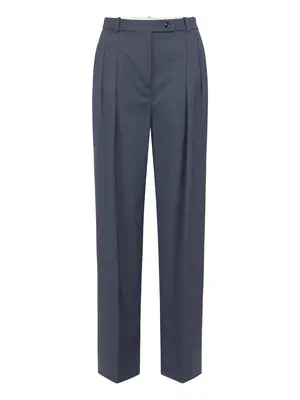 Elisabetta Franchi Dart-detailing Straight Trousers - Blue