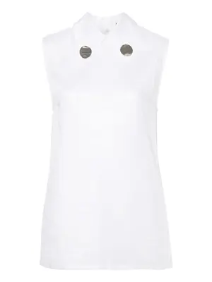 JIL SANDER Sheer Blouse - White