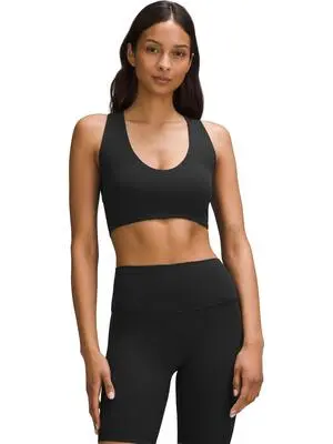 Lululemon Bend This Scoop And Cross Bra - Black