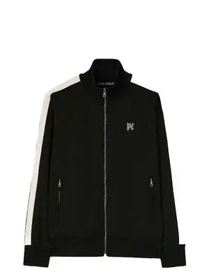 Palm Angels Monogram Track Jacket - Black/off White