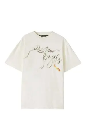 Palm Angels Foggy Pa T-shirt - Off White/black