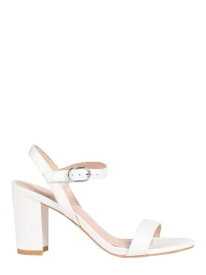 STUART WEITZMAN Leather Sandals - White