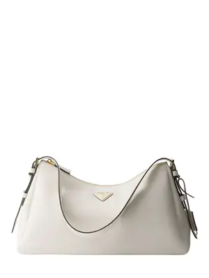 Prada Aimée Leather Shoulder Bag - White
