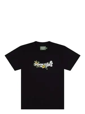 DENIM TEARS Logo Tee Shirt - Black