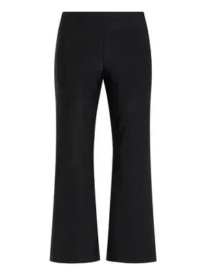 FAIT PAR FOUTCH Marie Flared Ribbed-Knit Capri Pants