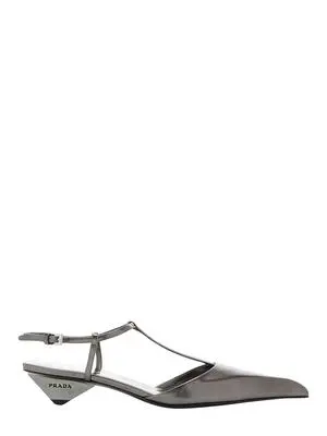 PRADA Metallic Leather Pumps