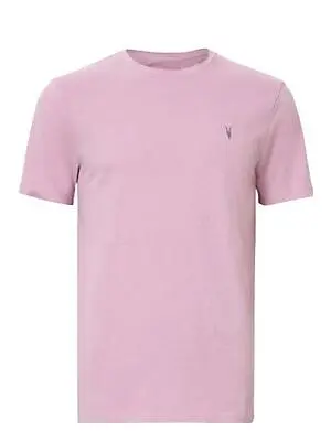 ALLSAINTS Brace Logo-embroidered Cotton-jersey T-shirt Xxl Ashed Purple