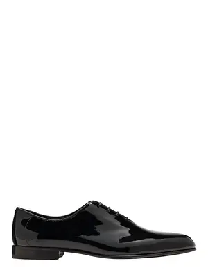 Brioni Patent Leather Oxford Loafers - Black