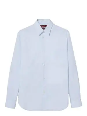 Gucci Striped Cotton Poplin Shirt - White