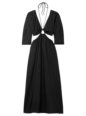 Mara Hoffman Shaina Halterneck Maxi Dress - Black