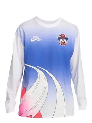 Nike Sb Team Usa Olympics Long Sleeve Federation Skate Tee Shirt - White