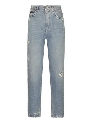 Dolce & Gabbana Cotton Denim Amber Jeans - Multicolor