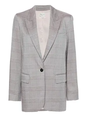 FORTE_FORTE Forte Forte Single-Breasted Checked Blazer