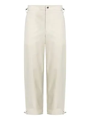 Moncler Canvas Trousers - Neutrals