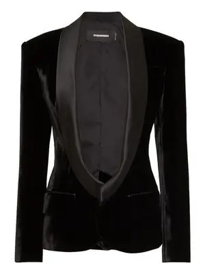 Dsquared2 Shawl-lapels Single-breasted Blazer - Black