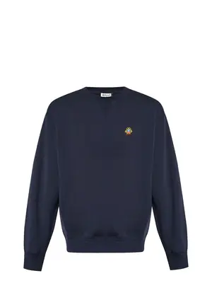 Bally Logo Embroidered Sweater - Blue