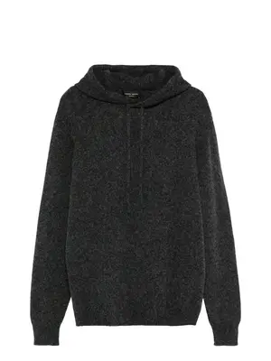 ROBERTO COLLINA Knitted Hoodie - Grey