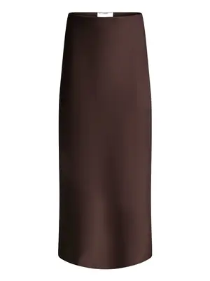 GALVAN Galvan Valletta Satin Midi Skirt