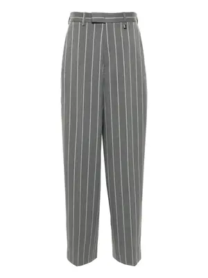 Giuseppe Di Morabito Logo-plaque Striped Trousers - Grey