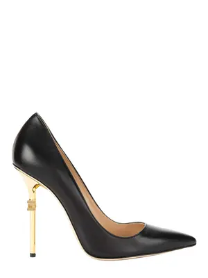 Elisabetta Franchi 110mm Branded-heel Pumps - Black