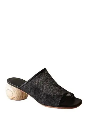 HUMA BLANCO Milla Jute Slide Sandal Coal Jute