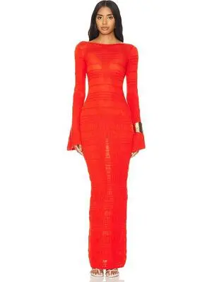 LOVERS AND FRIENDS Dorit Maxi Dress - Red