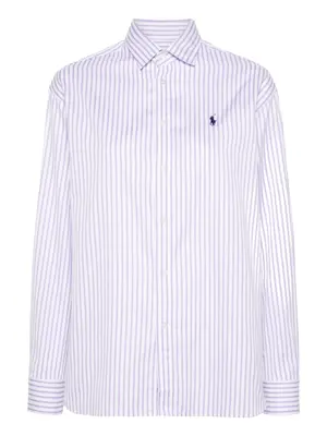 Polo Ralph Lauren Striped Cotton Shirt - Purple