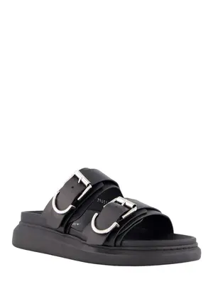 Alexander McQueen Buckle-strap Sandals - Black