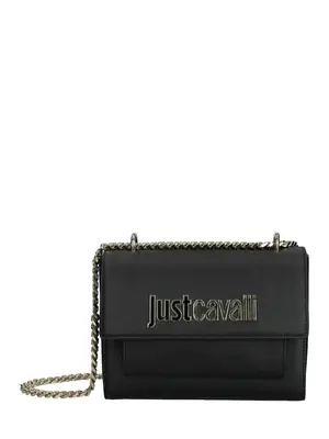 Just Cavalli Logo-plaque Shoulder Bag - Black