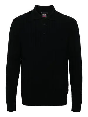 PAUL & SHARK Cable-knit Polo Shirt
