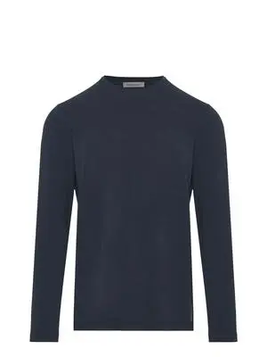 Corneliani Long-sleeve Cotton Sweatshirt - Blue