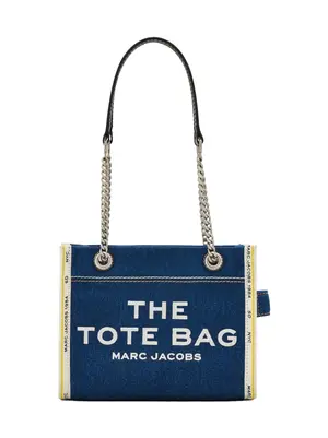 Marc Jacobs Denim Chain Small Tote Bag - Blue