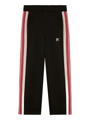 Palm Angels Monogram-embroidered Track Pants - Black