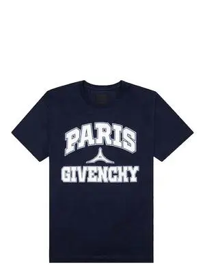 Givenchy Paris Logo Oversize T-shirt - Dark Navy Blue
