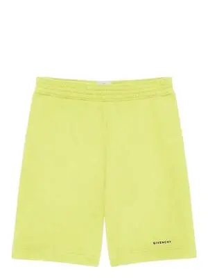 Givenchy Logo Sweatshorts - Acid Yellow