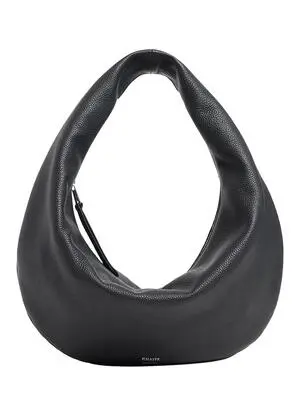 Khaite Olivia Medium Leather Hobo Bag - Black