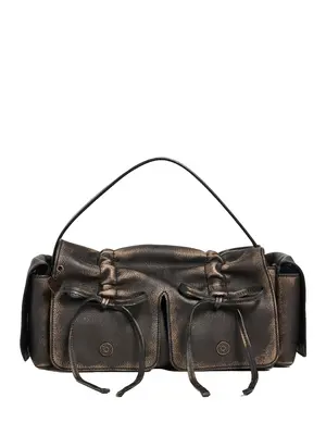 Acne Studios Multipocket Shoulder Bag - Dark Brown/beige