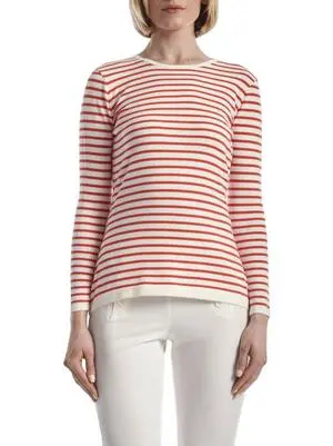CAPSULE 121 Capsule 121 Striped Knit Sweater Flame Lily Stripe