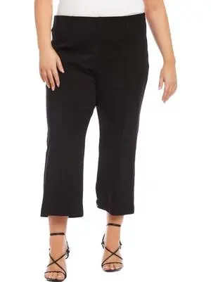Karen Kane Pintuck Crop Pants - Black