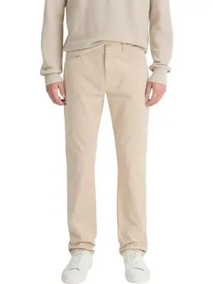 Vince Dylan Slim Fit Peached Stretch Cotton Pants - Cahuenga Khaki