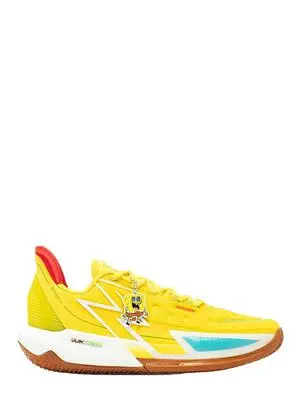361 DEGREES Big3 4.0 Quick Pro Spongebob Squarepants Athletic Sneakers - Yellow/blue/gum