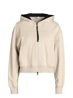 Brunello Cucinelli Sweatshirt In Cotton And Elastane - Beige