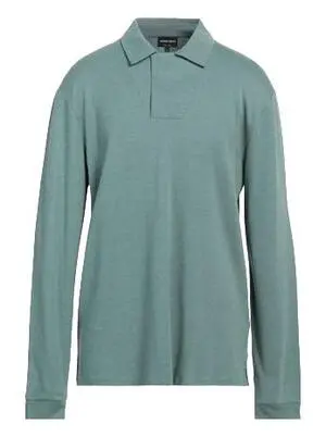 Giorgio Armani Polo Shirt Size Cotton, Silk, Cashmere - Sage Green