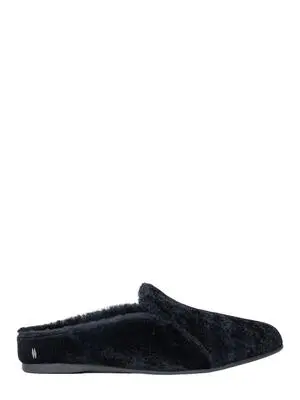 MAVE & CHEZ Maya Velvet Slippers - Black
