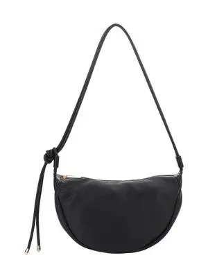 MALI + LILI Aria Recycled Vegan Leather Shoulder Bag - Black