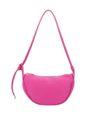 MALI + LILI Aria Recycled Vegan Leather Shoulder Bag - Hot Pink