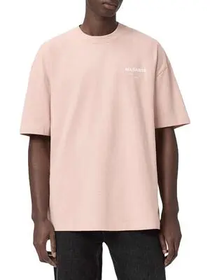 ALLSAINTS Underground Oversize Graphic T-shirt - Sunbaked Pink